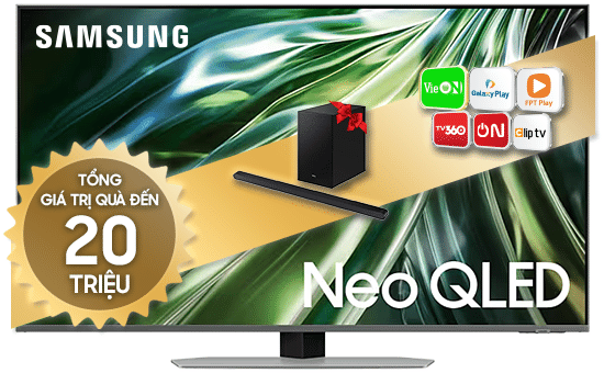 Smart Tivi Neo QLED Samsung 4K 75 inch QA75QN90D - giá tốt, có trả góp