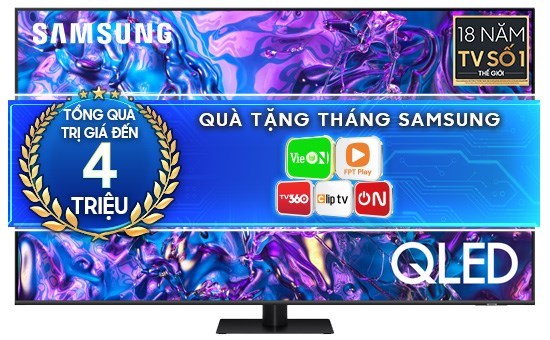 Smart Tivi QLED Samsung 4K 65 inch QA65Q70D - giá tốt, có trả góp