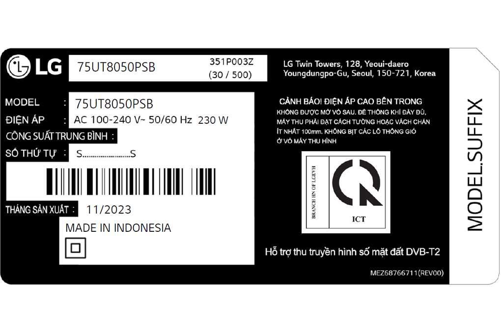 LG 75UT8050PSB - giá tốt, có trả góp