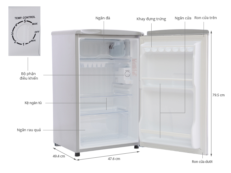 Tủ Lạnh Sanyo Sr 9jr 90 Lít