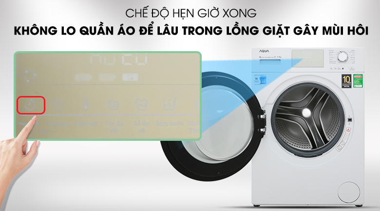 Máy giặt Aqua Inverter 9.5 kg AQD-D950E W - giá tốt, có trả góp