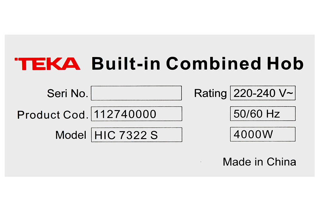 Bếp từ hồng ngoại lắp âm Teka HIC 7322 S - Chính hãng, giá tốt