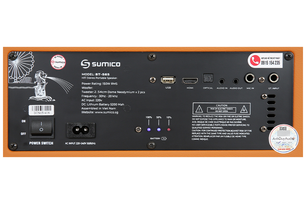Sumico BT-S65 giá tốt, chính hãng, có trả góp 0%