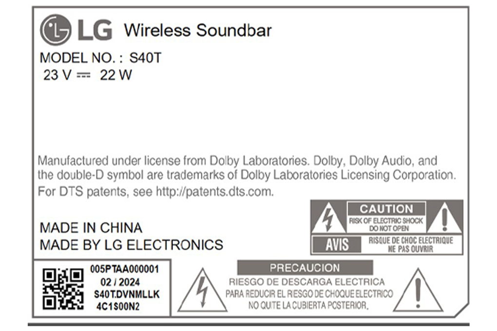 Loa thanh LG S40T 300W - giá tốt, chính hãng, có trả góp 0%