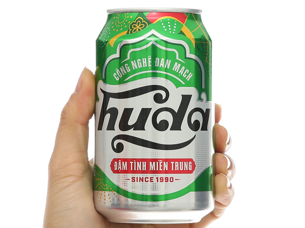 Bia Huda xanh lon thường 330ml giá tốt tại Bách hoá XANH