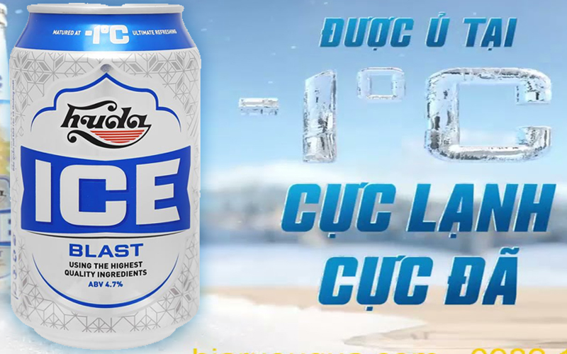 Bia Huda Ice Blast lon 330ml giá tốt tại Bách hoá XANH