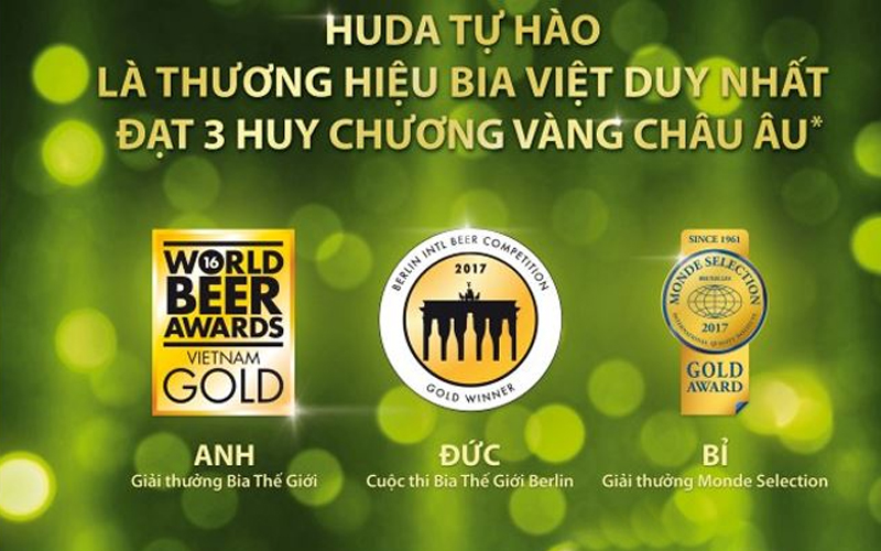 Bia Huda xanh lon thường 330ml giá tốt tại Bách hoá XANH
