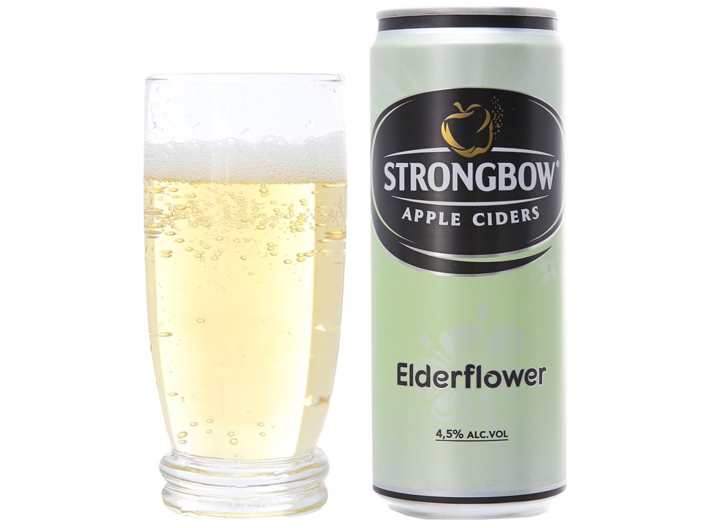 4 lon Strongbow hoa Elder 330ml giá tốt tại Bách hoá XANH