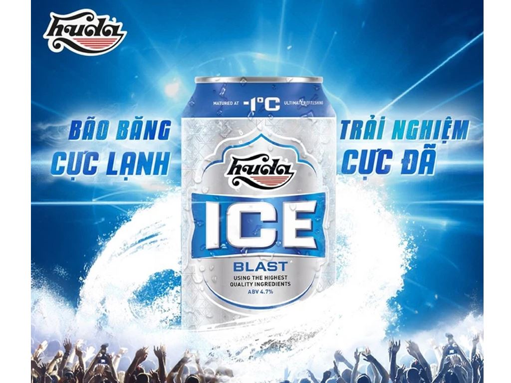 Bia Huda Ice Blast lon 330ml giá tốt tại Bách hoá XANH