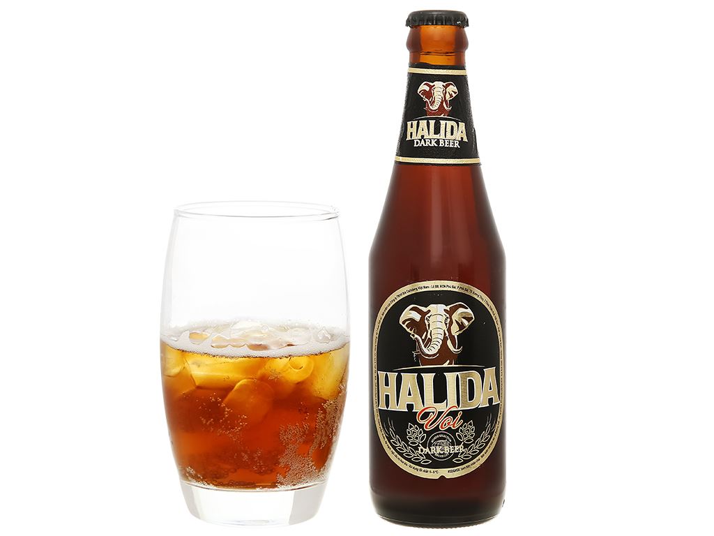 Bia đen Halida chai thường 355ml giá tốt tại Bách hoá XANH