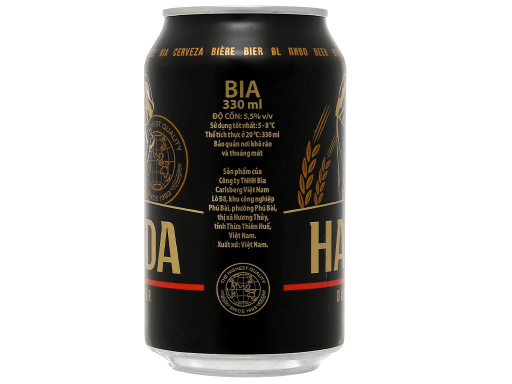 Bia đen Halida voi lon 330ml giá tốt tại Bách hoá XANH