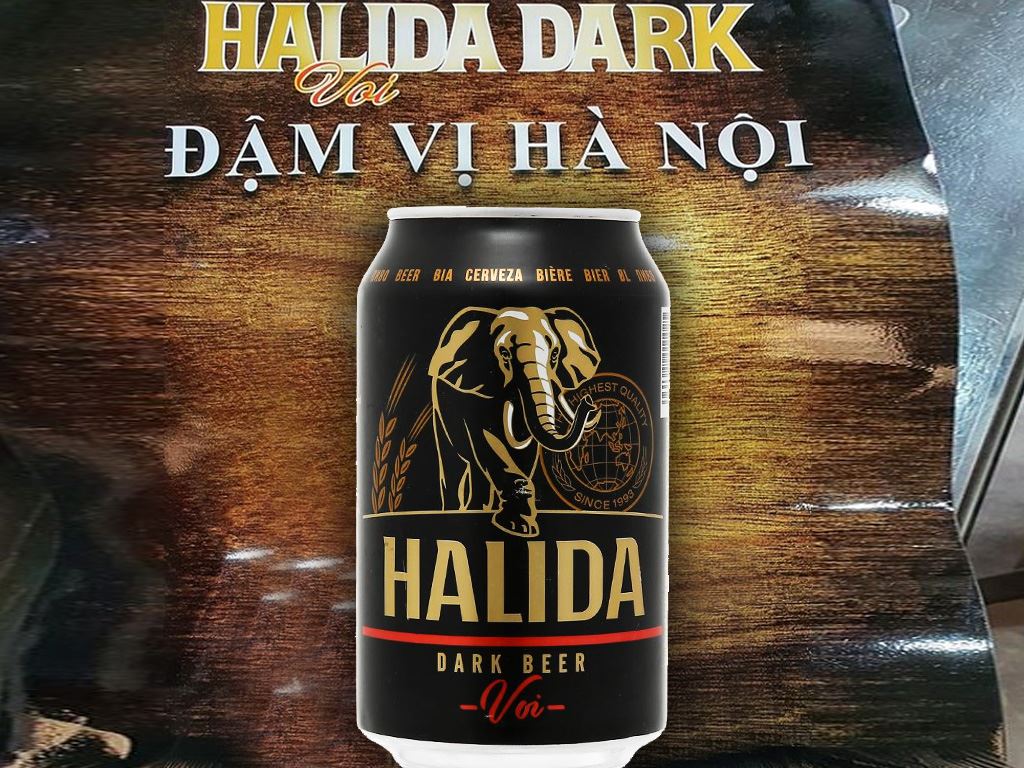 Bia đen Halida voi lon 330ml giá tốt tại Bách hoá XANH