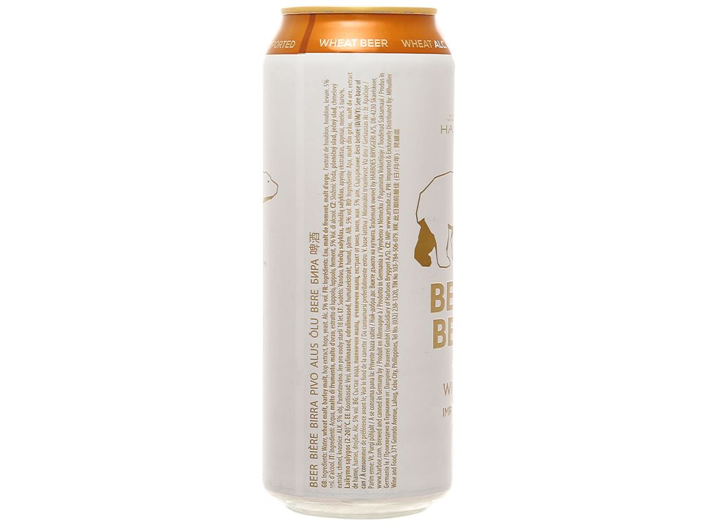 24 lon bia Bear Wheat 5.0% 500ml giá tốt tại Bách hoá XANH