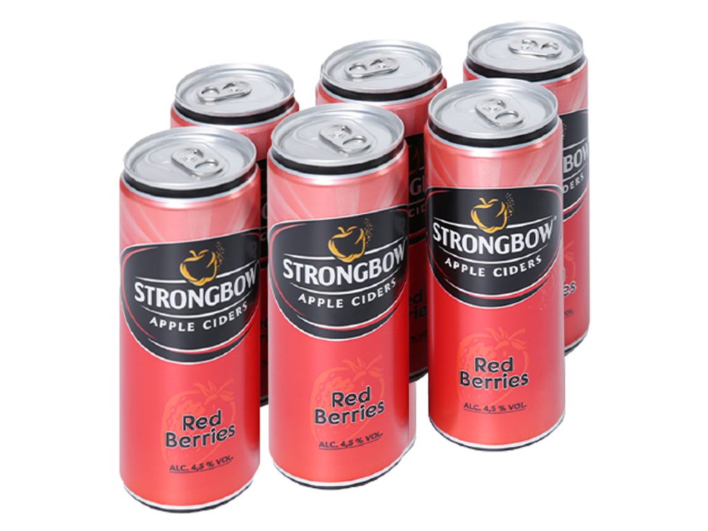 Lốc 6 lon Strongbow dâu đỏ 320ml giá tốt tại Bách Hoá XANH