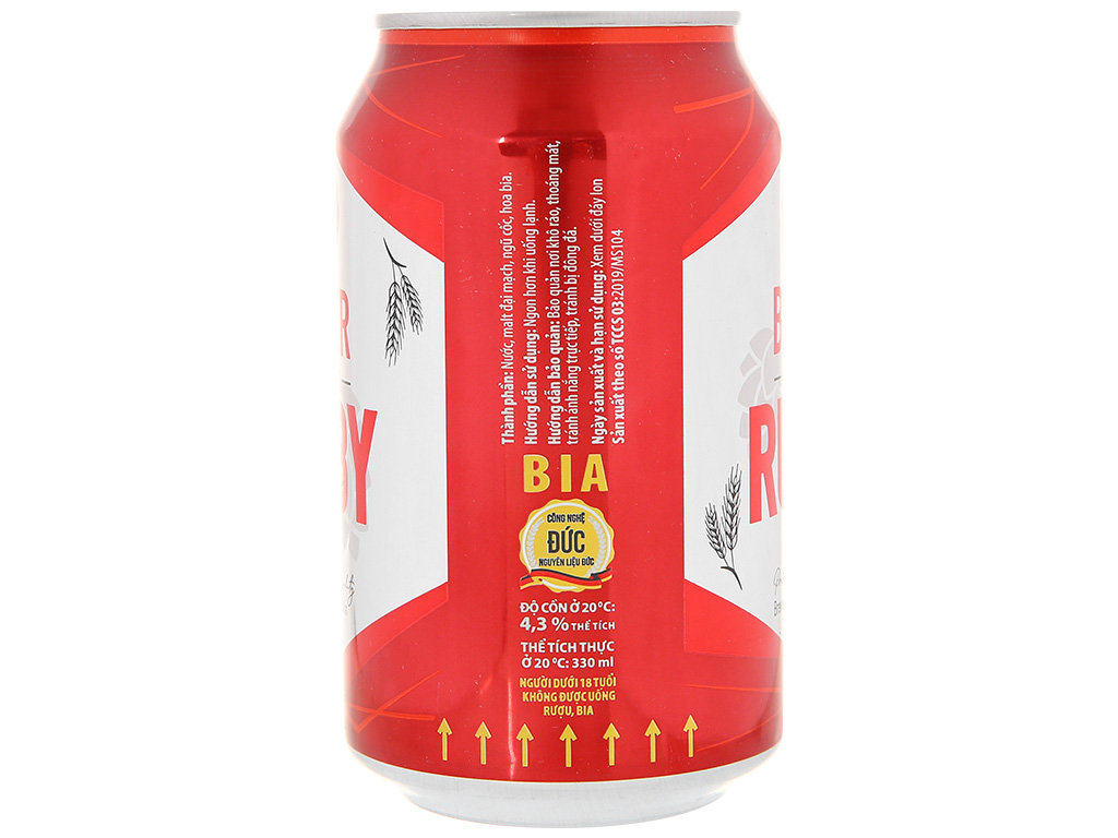 Thùng 24 lon Bia Red Ruby 330ml giá tốt tại Bách Hoá XANH