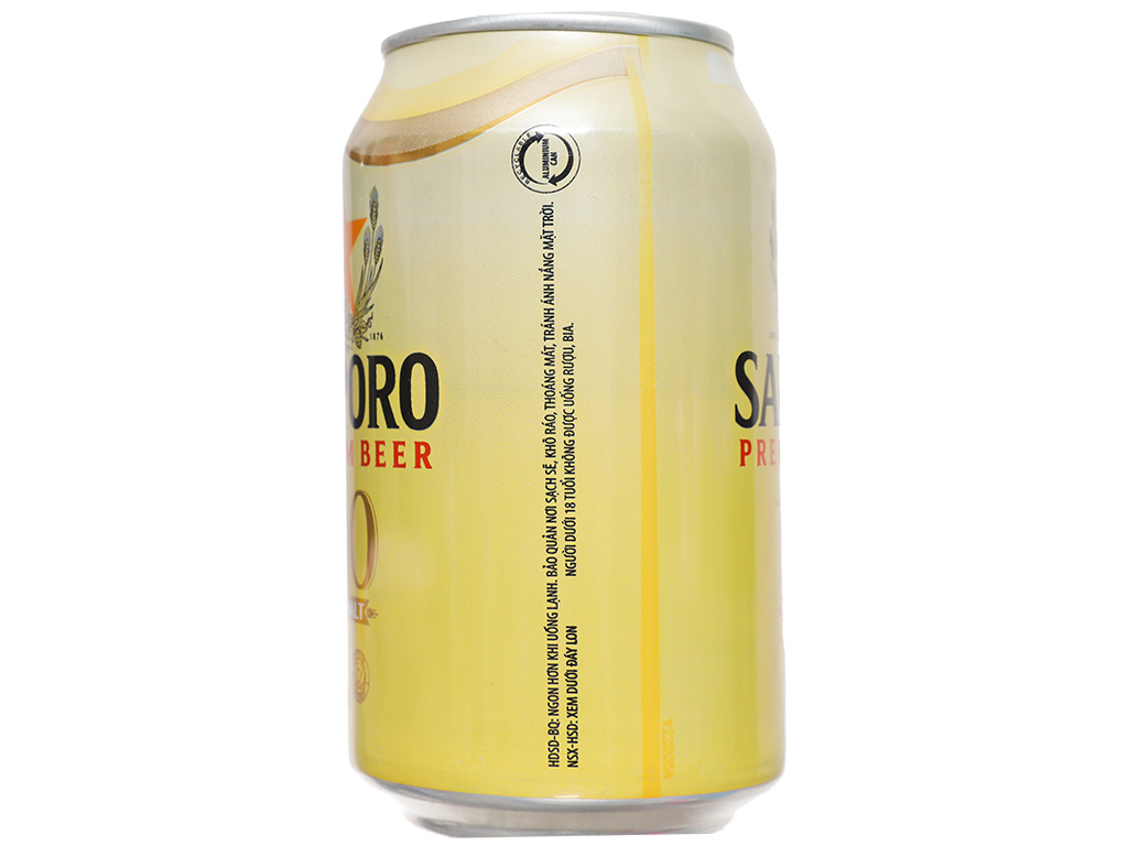 Bia Sapporo Premium Beer 100% Malt 330ml tại Bách Hoá XANH