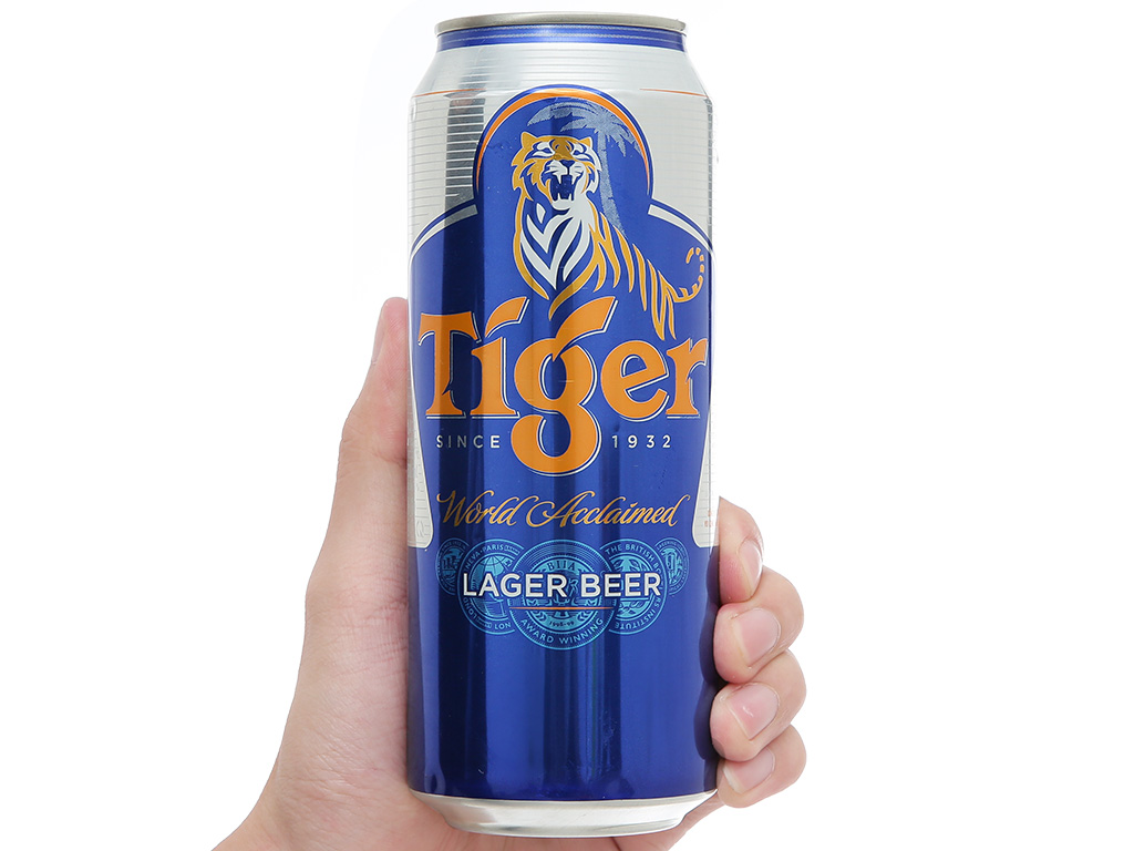 Bia Tiger lon 500ml thơm ngon đậm đà tại Bách Hoá XANH