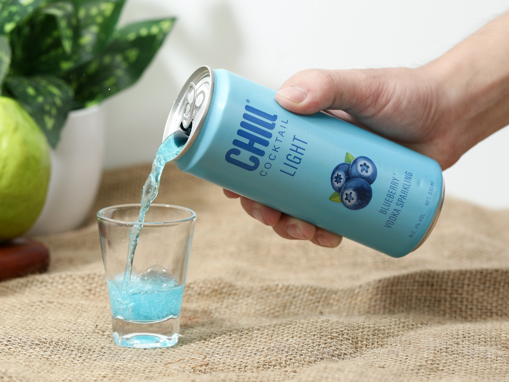 Cocktail Chill Blueberry Vodka việt quất 320ml Bách Hoá XANH