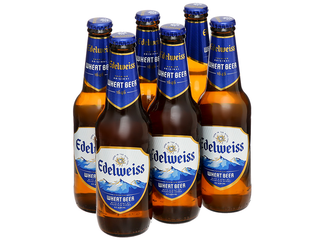 6 chai bia tuyết Edelweiss 330ml giá tốt tại Bách Hoá XANH
