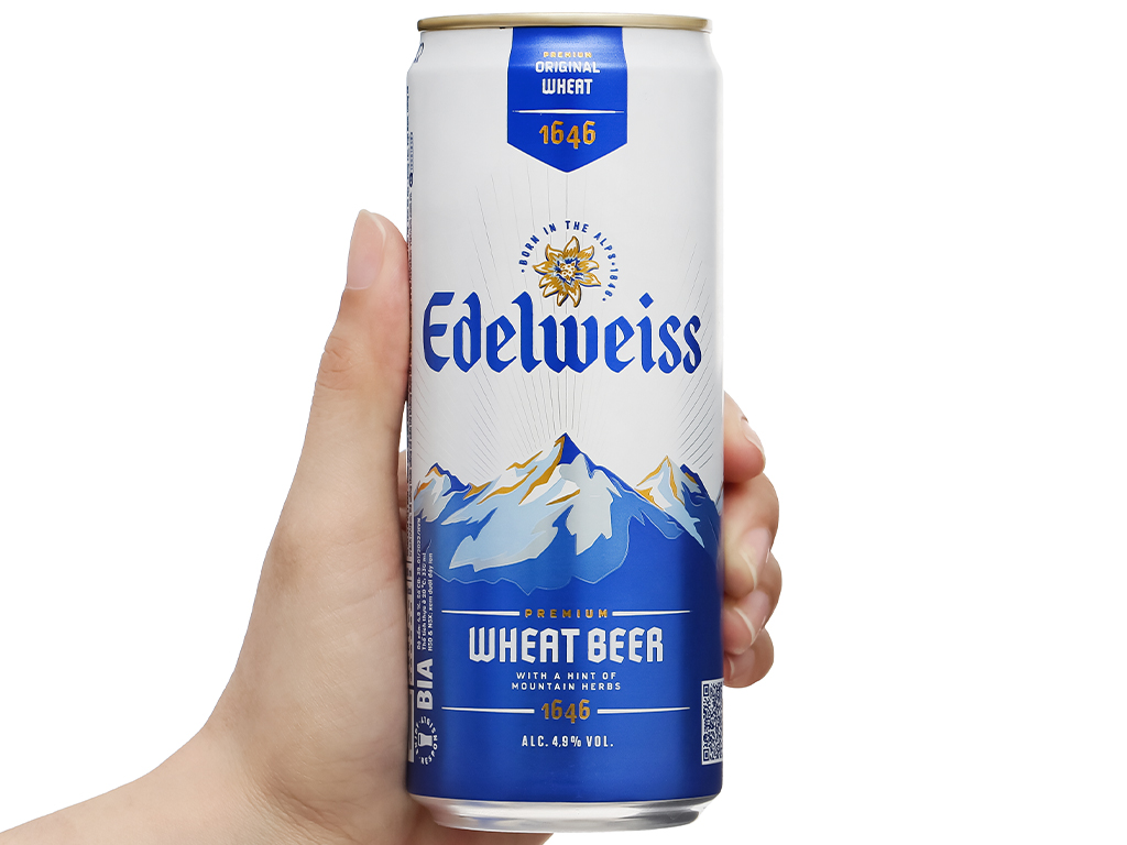 8 lon bia tuyết Edelweiss 330ml giá tốt tại Bách Hoá XANH