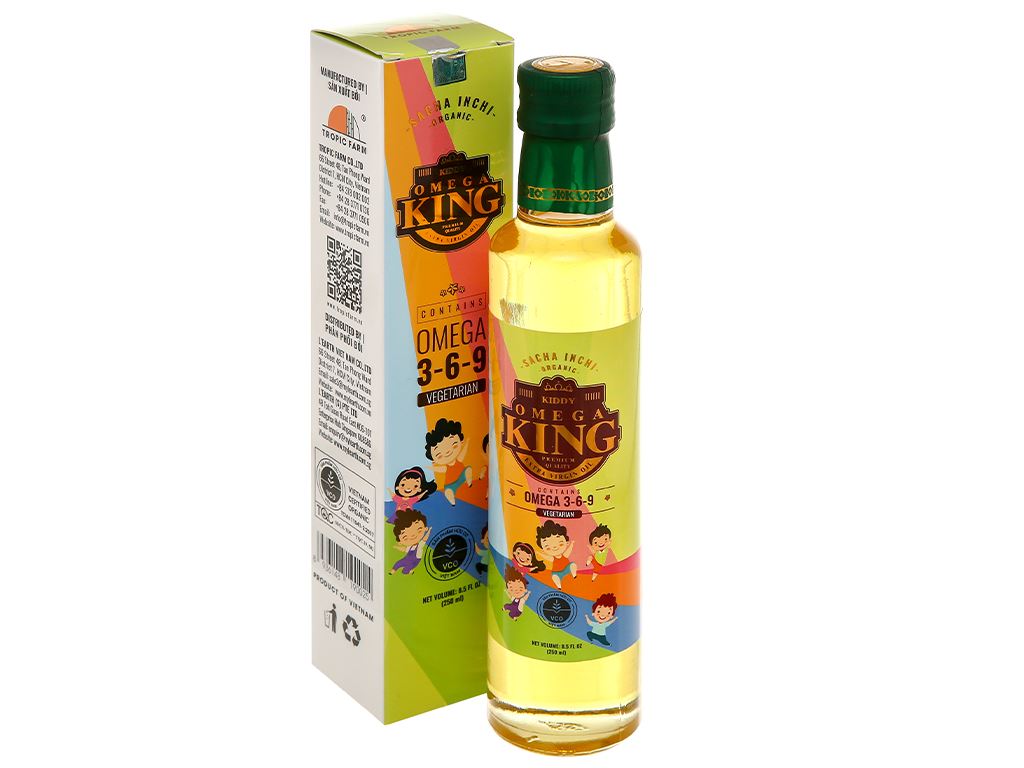 Dầu ăn Omega King Kiddy chai 250ml giá tốt tại Bách hoá XANH