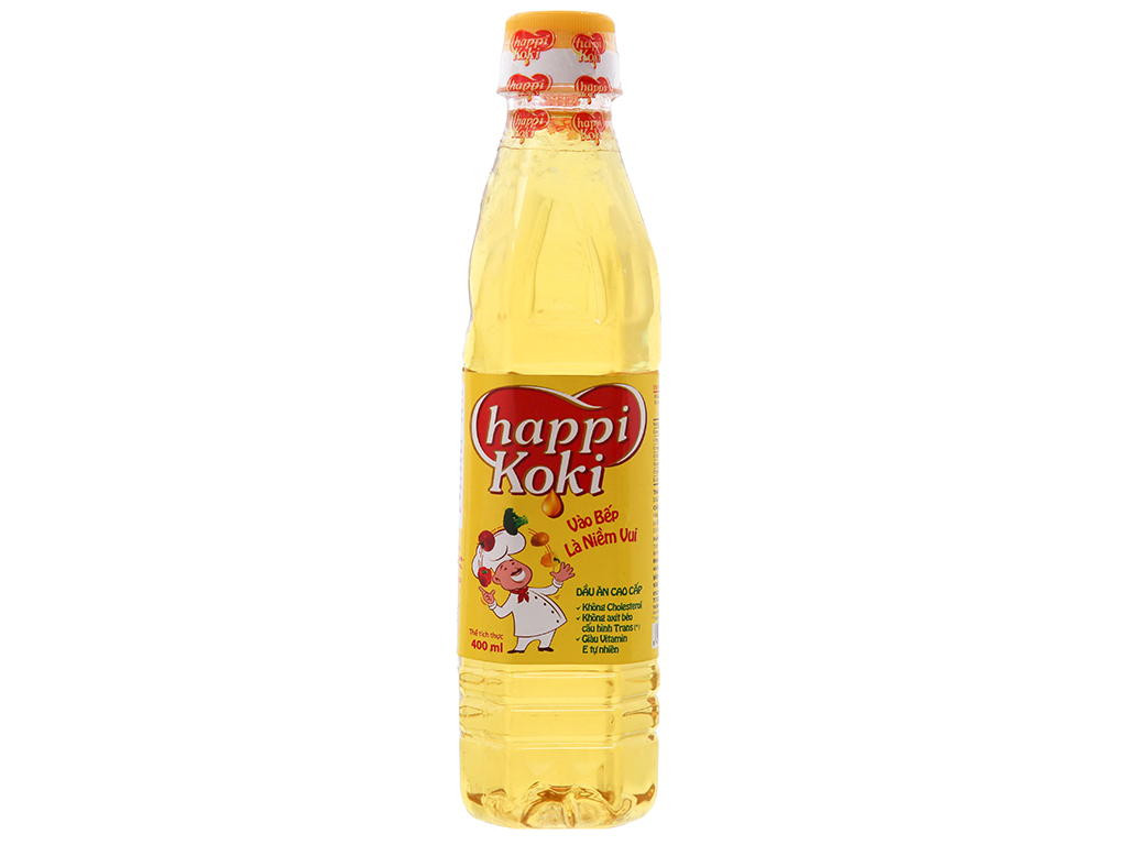 Dầu ăn cao cấp Happi Koki 400ml giá tốt tại Bách hoá XANH