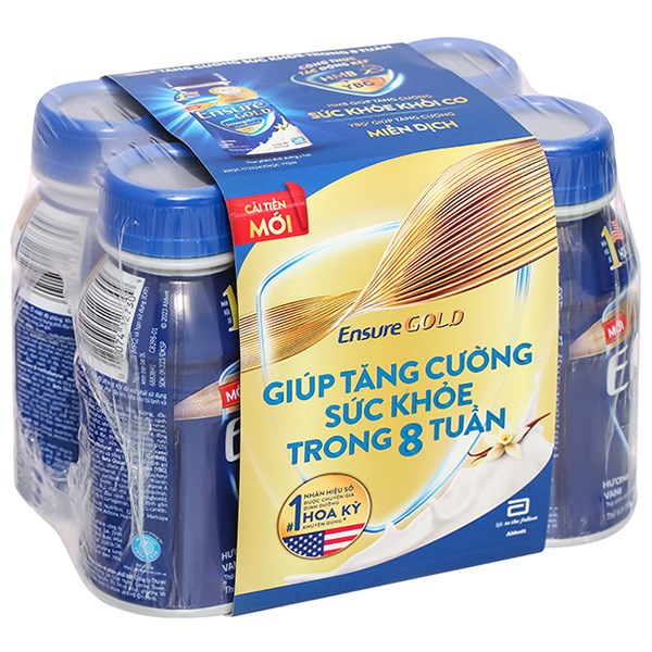 Sữa bột pha sẵn Ensure Gold Vigor bổ sung dinh dưỡng hương vani (24 ...