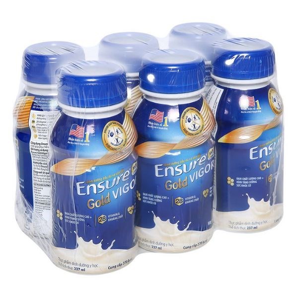 Sữa bột pha sẵn Ensure Gold Vigor bổ sung dinh dưỡng đầy đủ hương vani ...