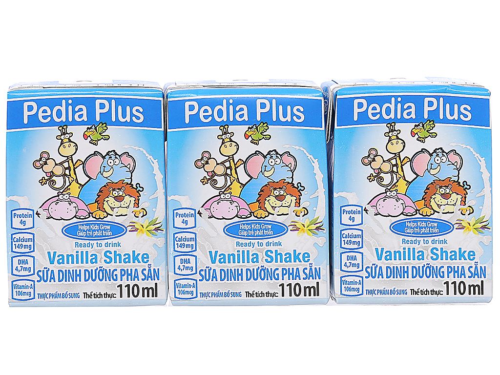 3 hộp Nuti Pedia Plus vani 110ml giá tốt tại Bách hoá XANH