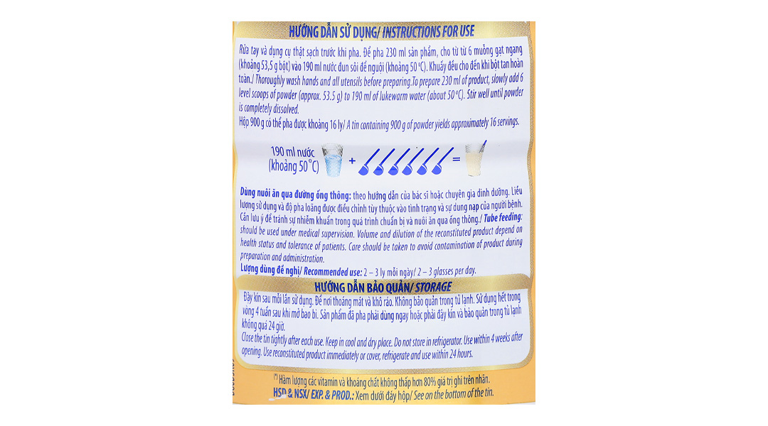 Sữa bột Vinamilk Sure Prevent Gold giúp hệ xương khớp chắc khỏe lon ...