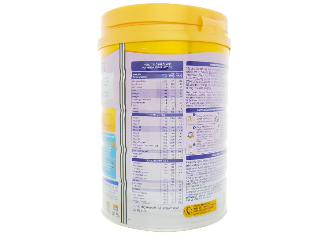 Sữa bột Nutricare socola lon 900g giá tốt tại Bách hoá XANH