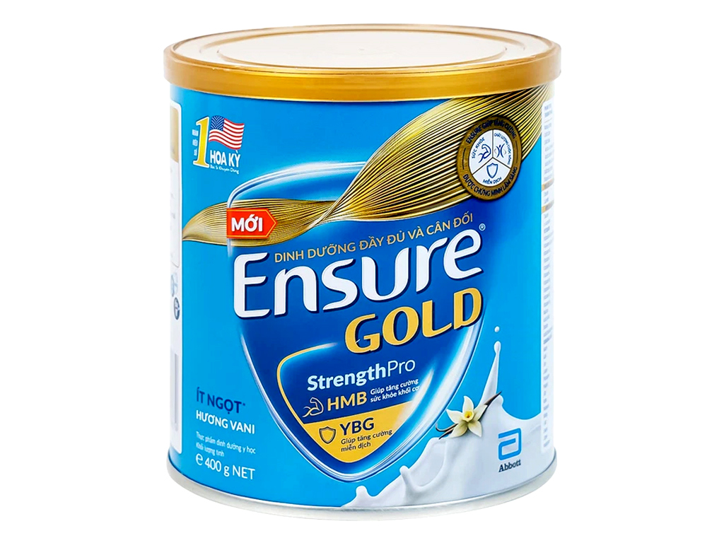 Sữa bột Ensure Gold vani ít ngọt 400g tại Bách hóa XANH