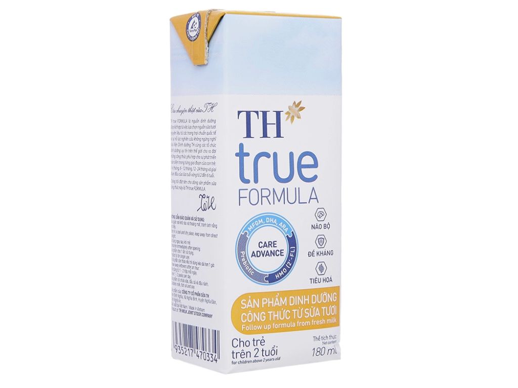 Lốc 4 hộp sữa pha sẵn TH true Formula 180 ml (từ 2 tuổi)
