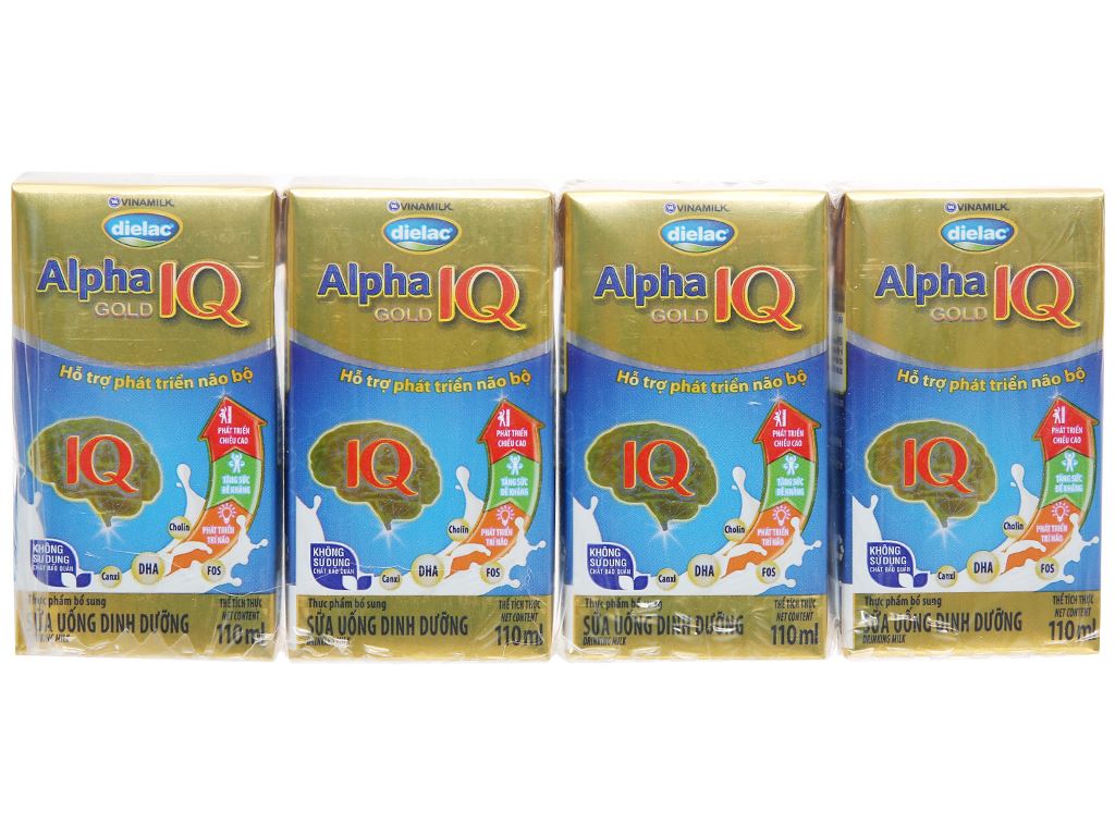 Thùng 48 hộp sữa Dielac Alpha Gold IQ 110ml Bách hoá XANH