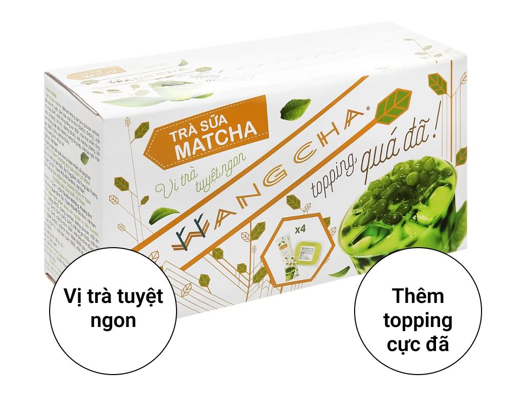Trà sữa matcha Wangcha hộp 400g giá tốt tại Bách hoá XANH