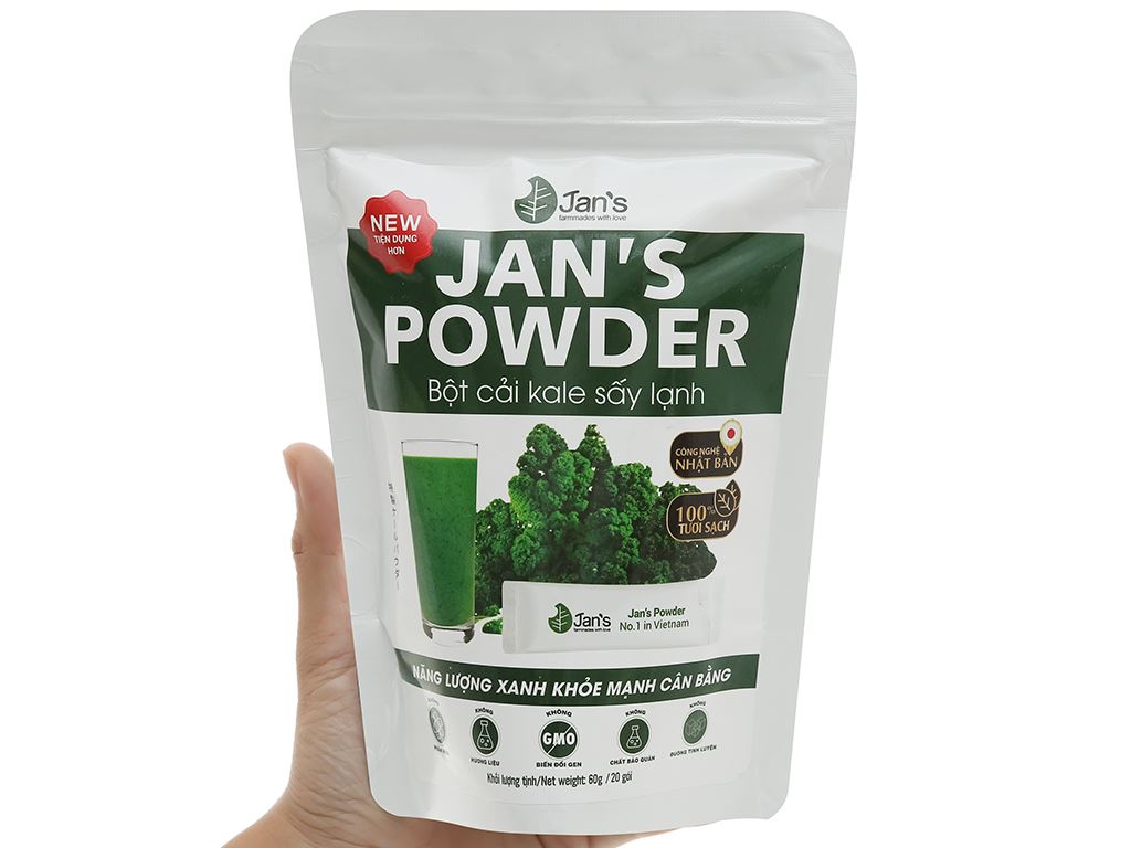 Bột cải kale sấy lạnh Jan's 60g giá tốt tại Bách hoá XANH