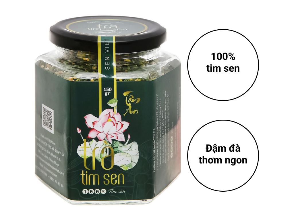 Trà tim sen tâm an Sen Việt 150g giá tốt tại Bách hoá XANH