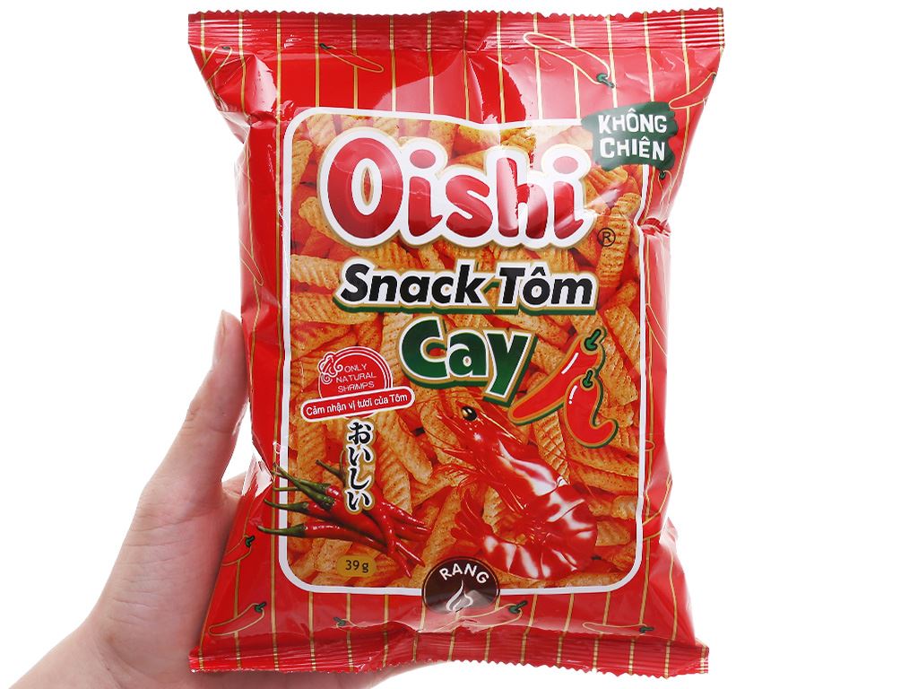 Snack que vị tôm cay Oshi gói 32g giá tốt tại Bách hoá XANH
