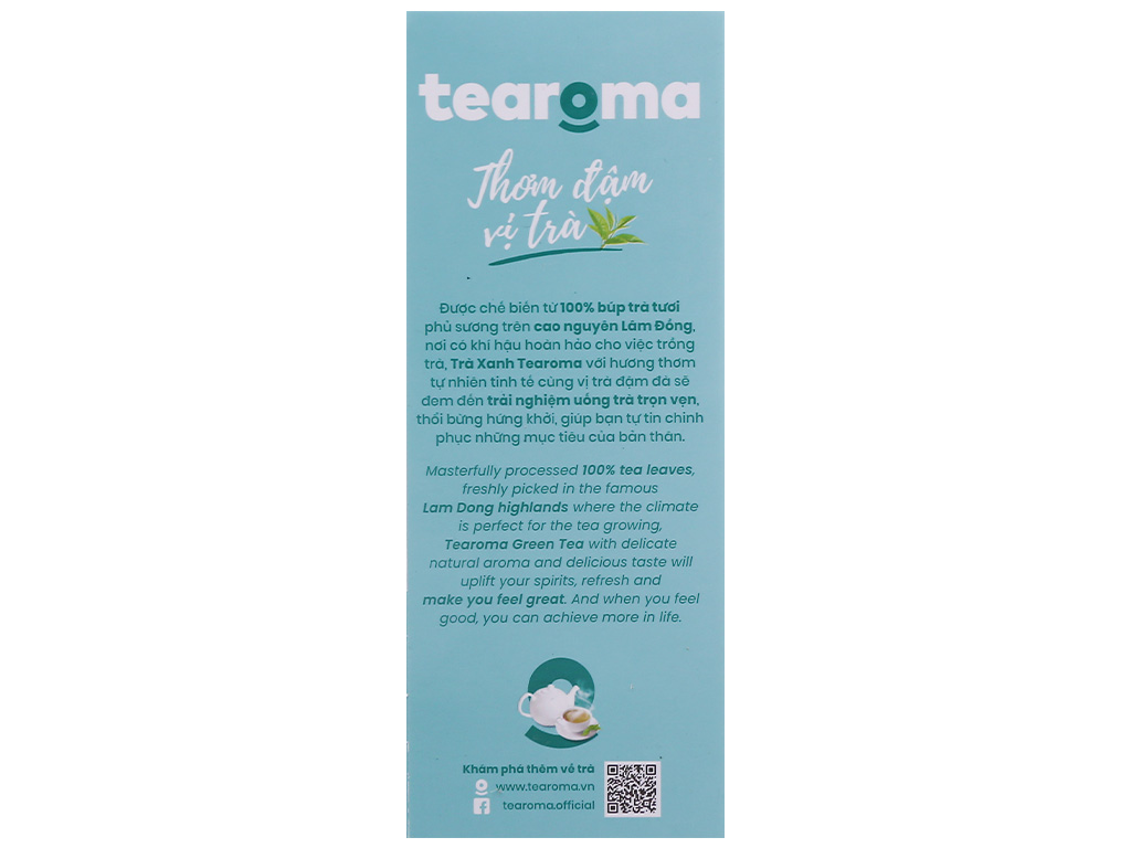 Trà xanh Tearoma hộp 100g thơm ngon tại Bách Hoá XANH