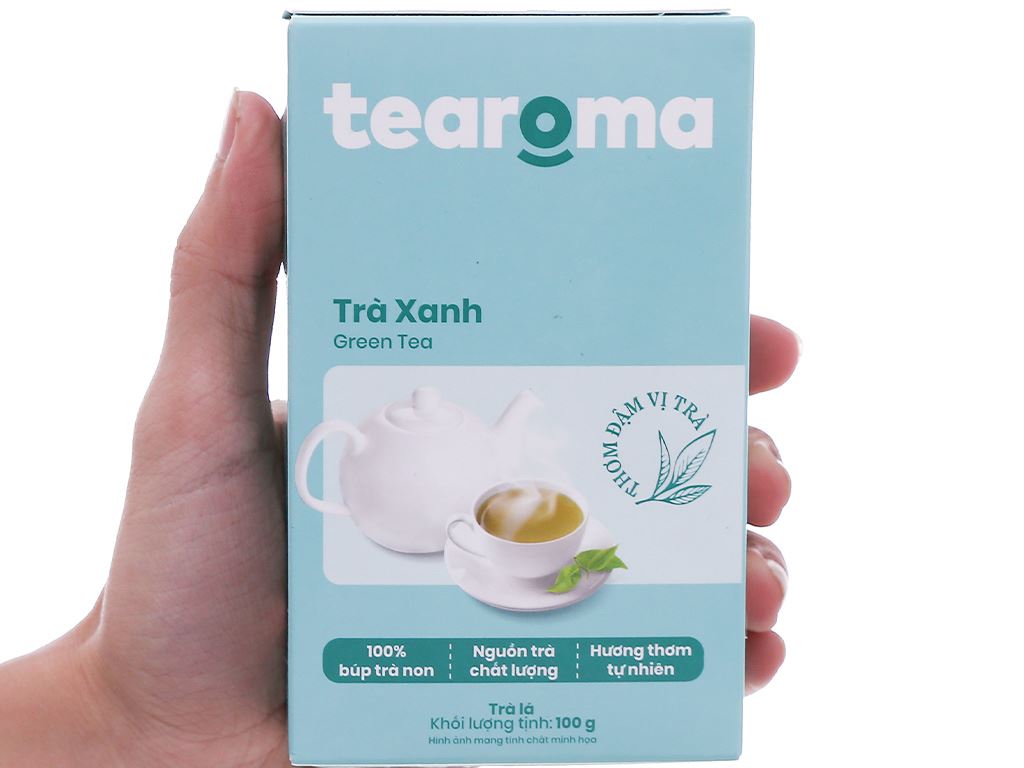 Trà xanh Tearoma hộp 100g thơm ngon tại Bách Hoá XANH