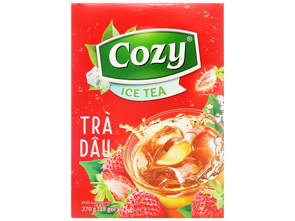 Trà dâu Cozy Ice Tea hộp 18 gói x 15g tại Bách Hoá XANH
