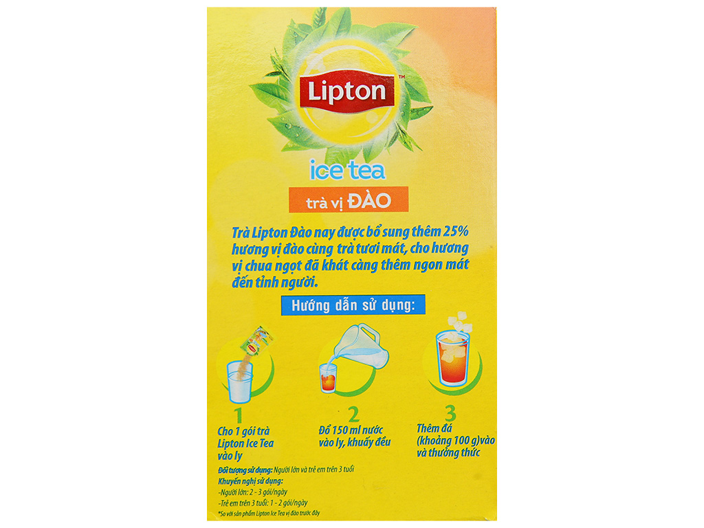 Trà Lipton Ice Tea đào 224g (16 gói x 14g) tại Bách Hoá XANH