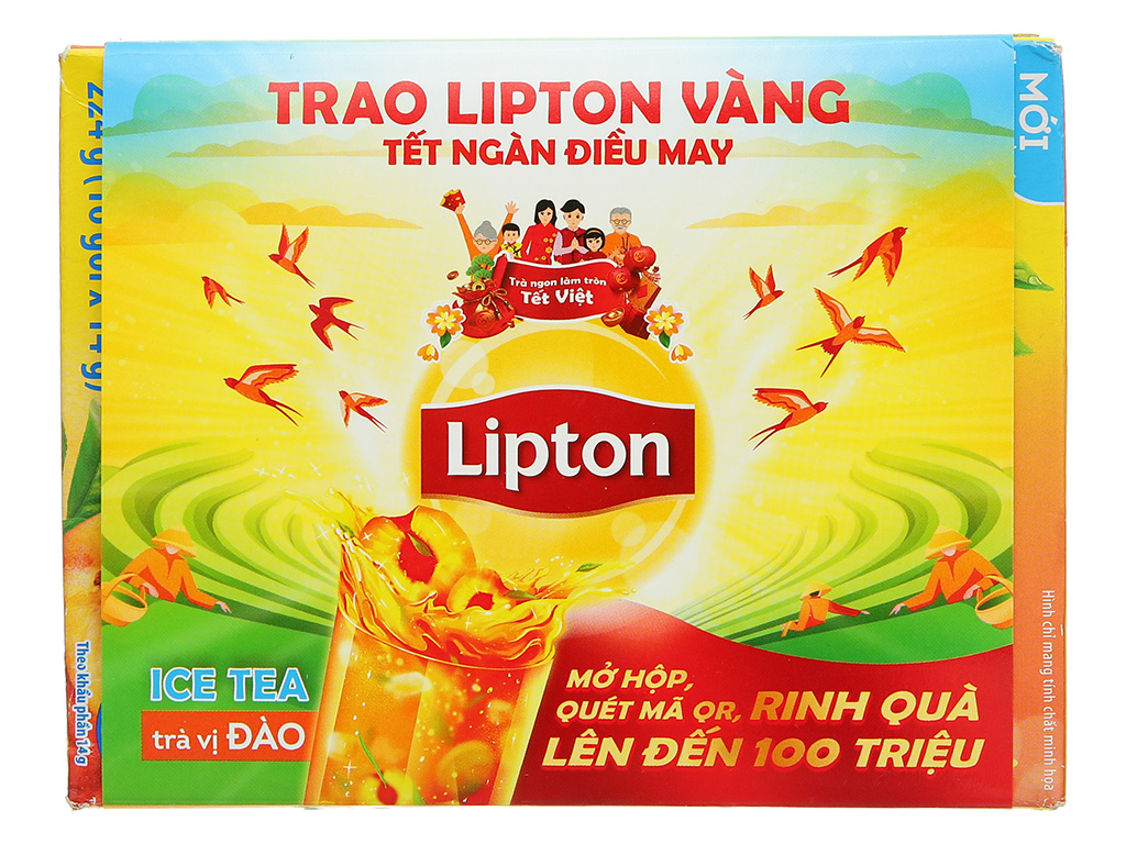 Trà Lipton Ice Tea đào 224g (16 gói x 14g) tại Bách Hoá XANH