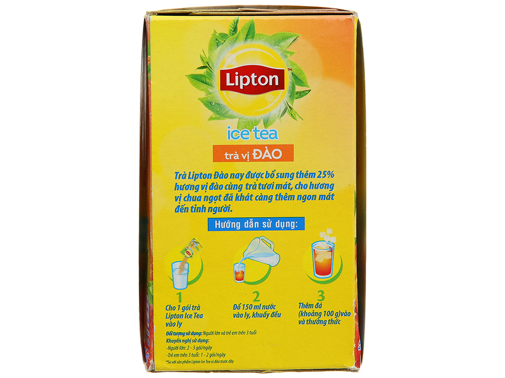 Trà Lipton Ice Tea đào 224g (16 gói x 14g) tại Bách Hoá XANH