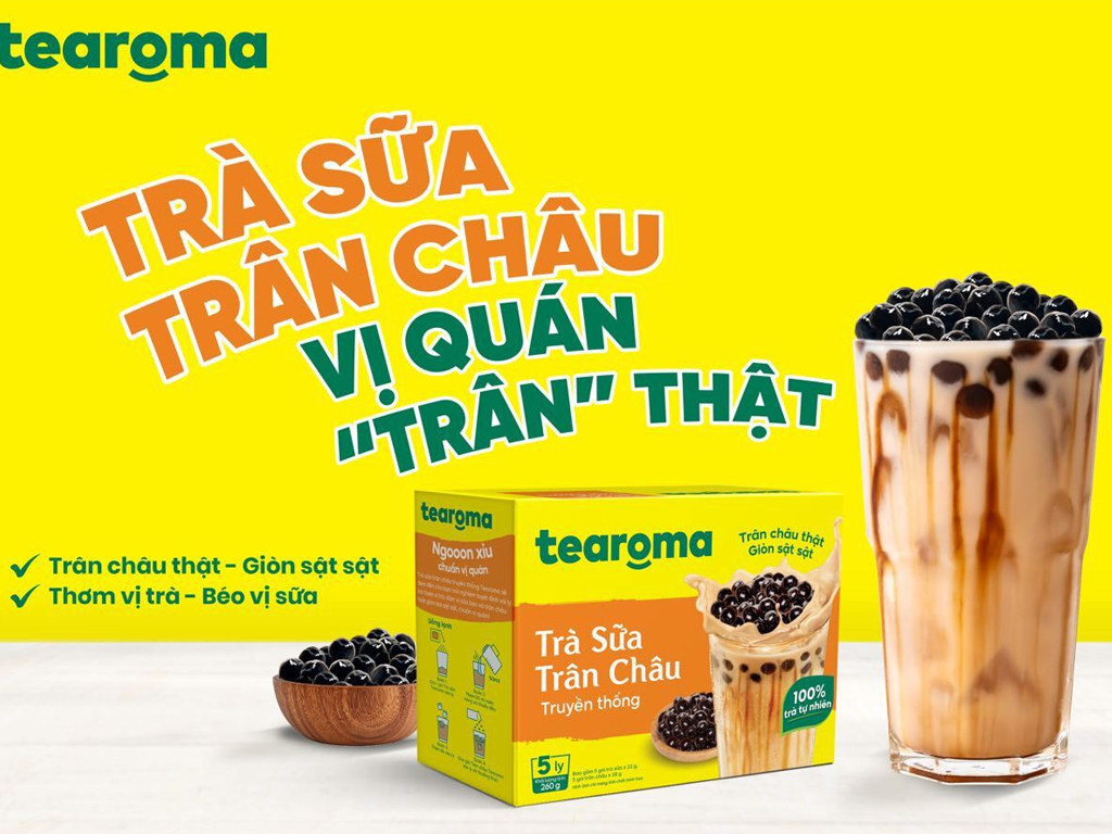 Trà sữa trân châu Tearoma 250g giá tốt tại Bách Hoá XANH