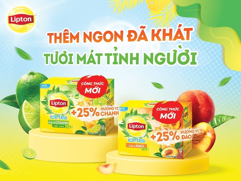 Trà Lipton Ice Tea chanh mật ong 16 gói x 12g Bách hoá XANH