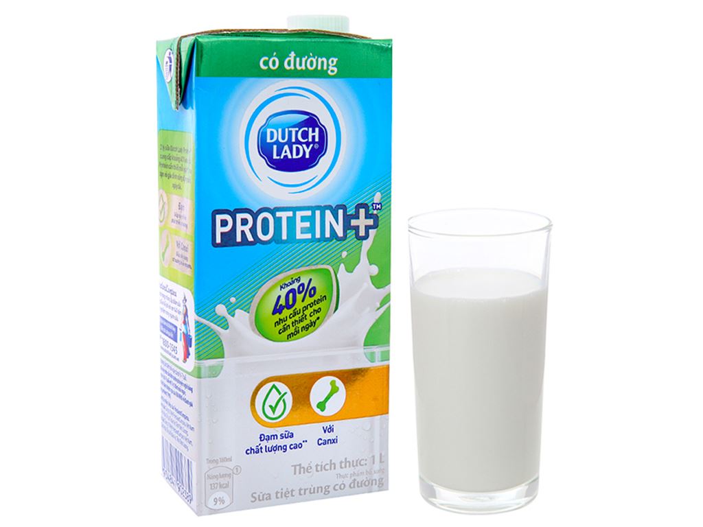 12 hộp sữa có đường Dutch Lady 1L giá tốt tại Bách hoá XANH