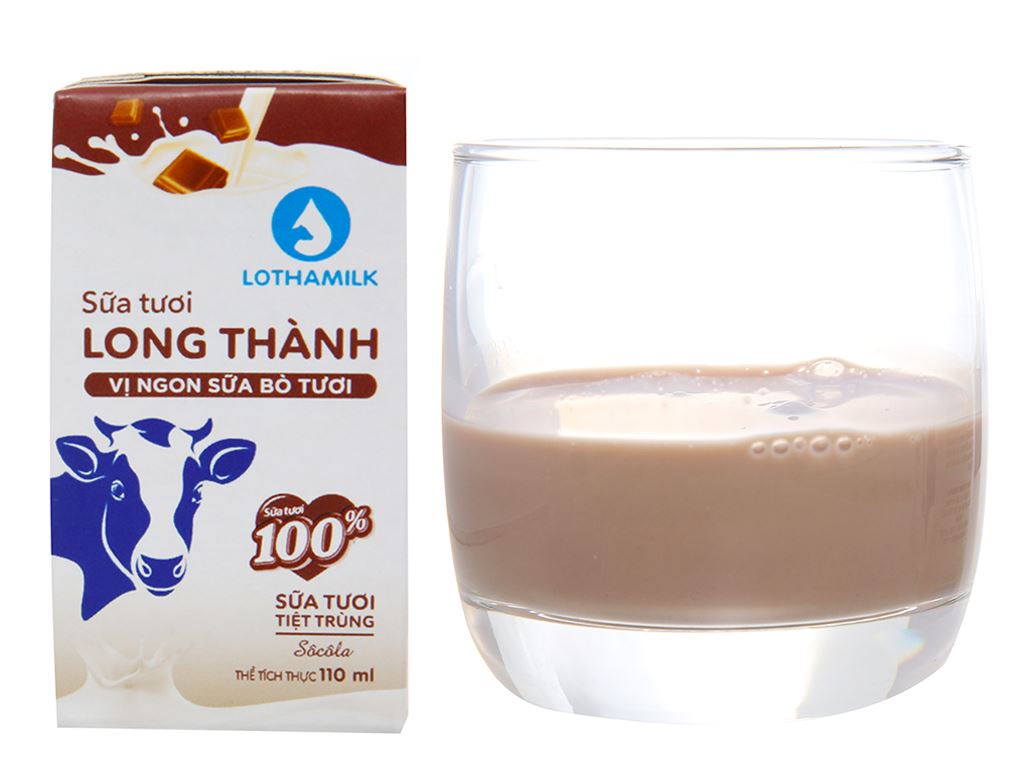 48 hộp sữa socola Lothamilk 110ml giá tốt tại Bách hoá XANH