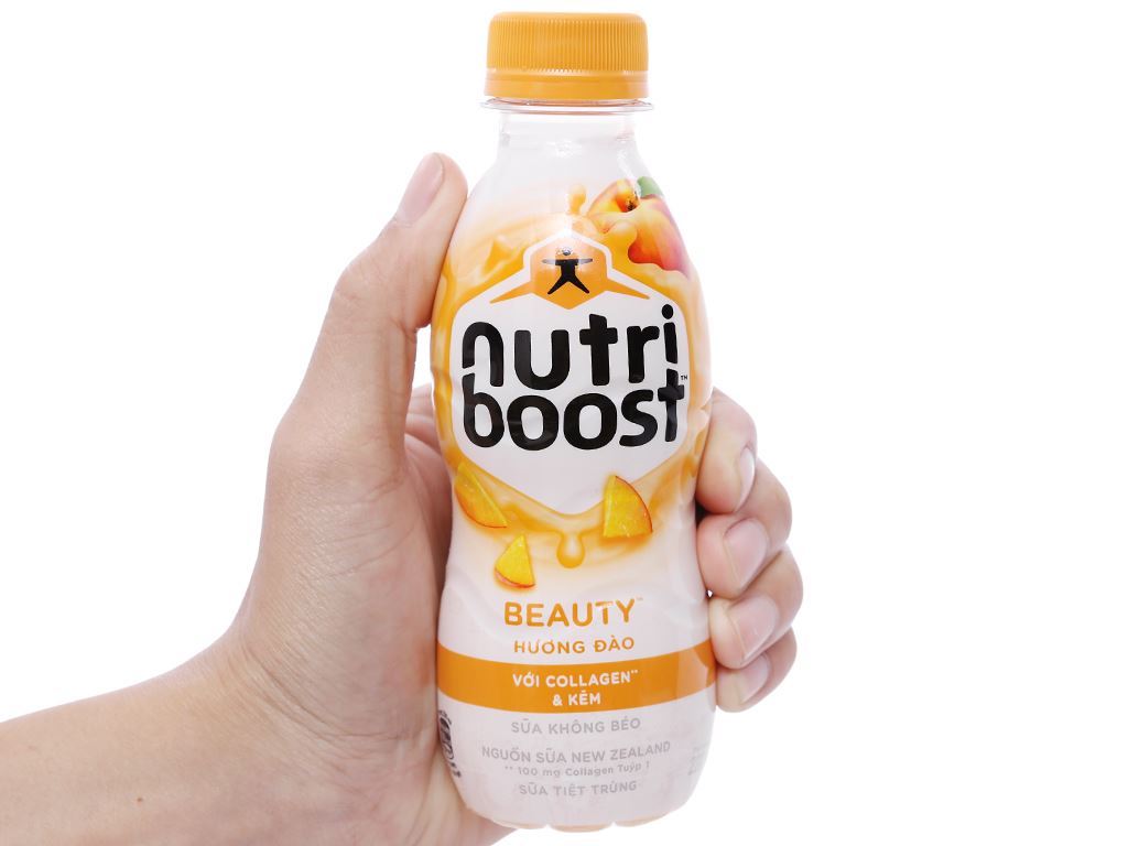 24 chai sữa Nutriboost đào 220ml giá tốt tại Bách hoá XANH