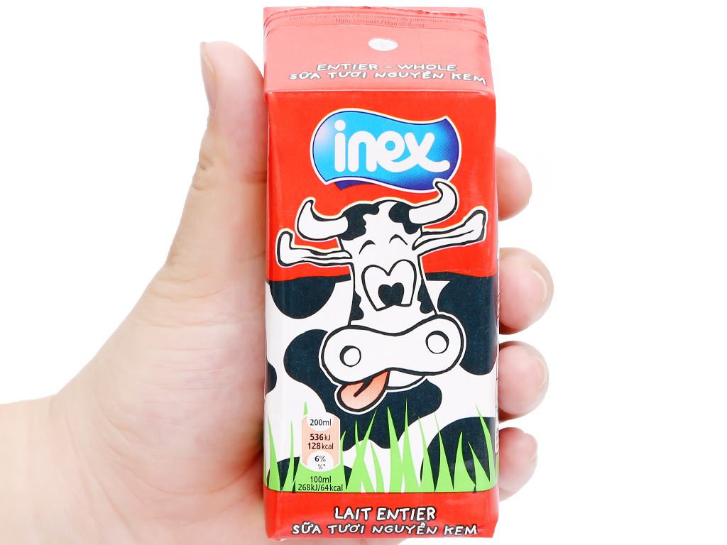 Sữa nguyên kem không đường 200ml giá tốt tại Bách hoá XANH